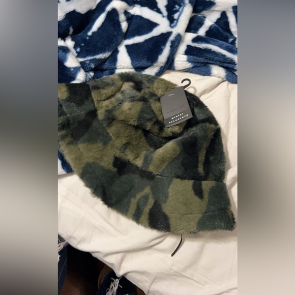 Accessories | Fuzzy Army Camo Bucket Hat | Poshmark
